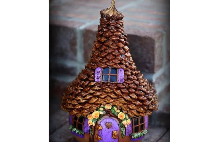 Make Fairy Houses From Gourds How To Make A Fairy House In A Gourd
