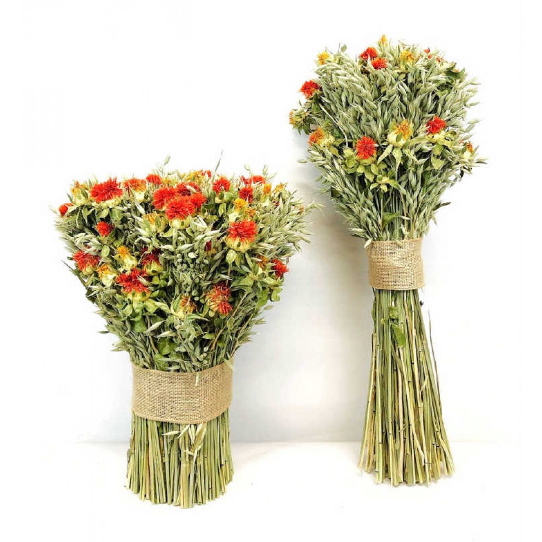 Safflower Sunrise Flower Bouquet | Oats Bouquet | Dried Flower Bouquet