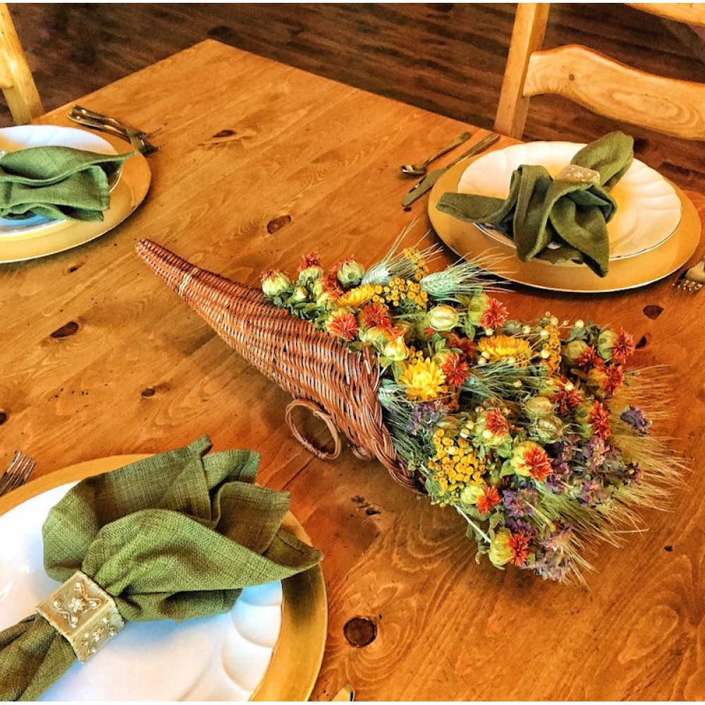 Dried Flower Cornucopia - Horn of Thanksgiving