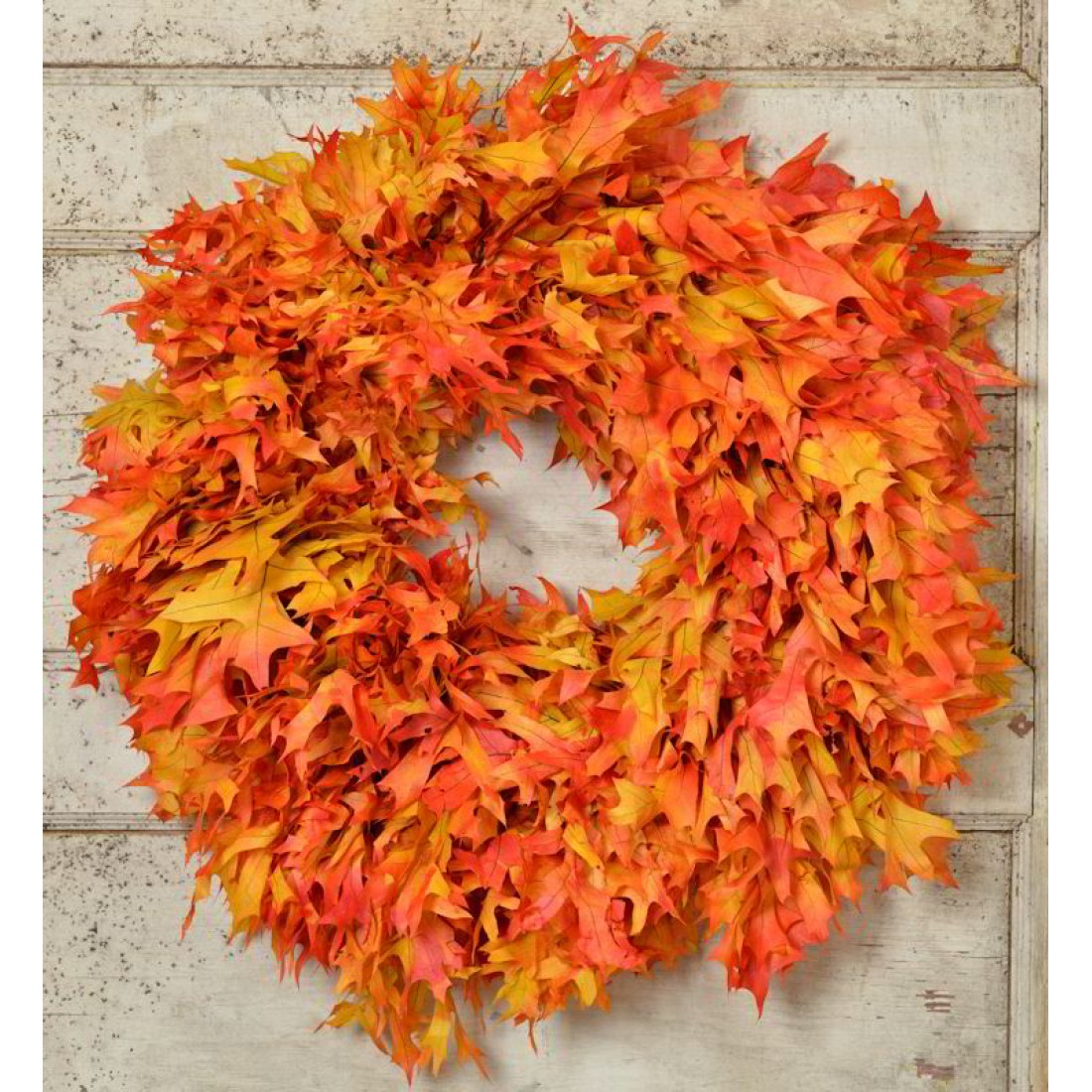 Dried Fall Oak Leaves Wreath Extra Large 26"